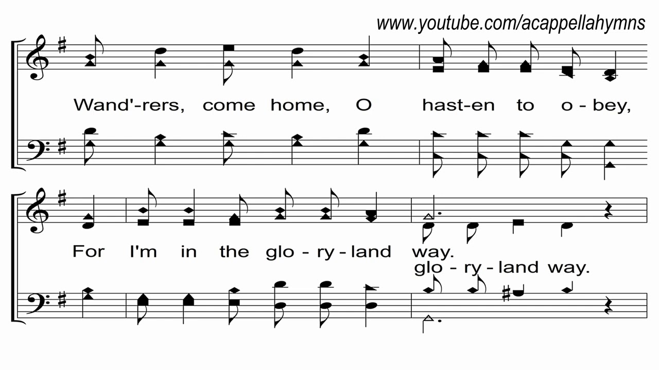 The Gloryland Way - A Cappella Hymn - YouTube