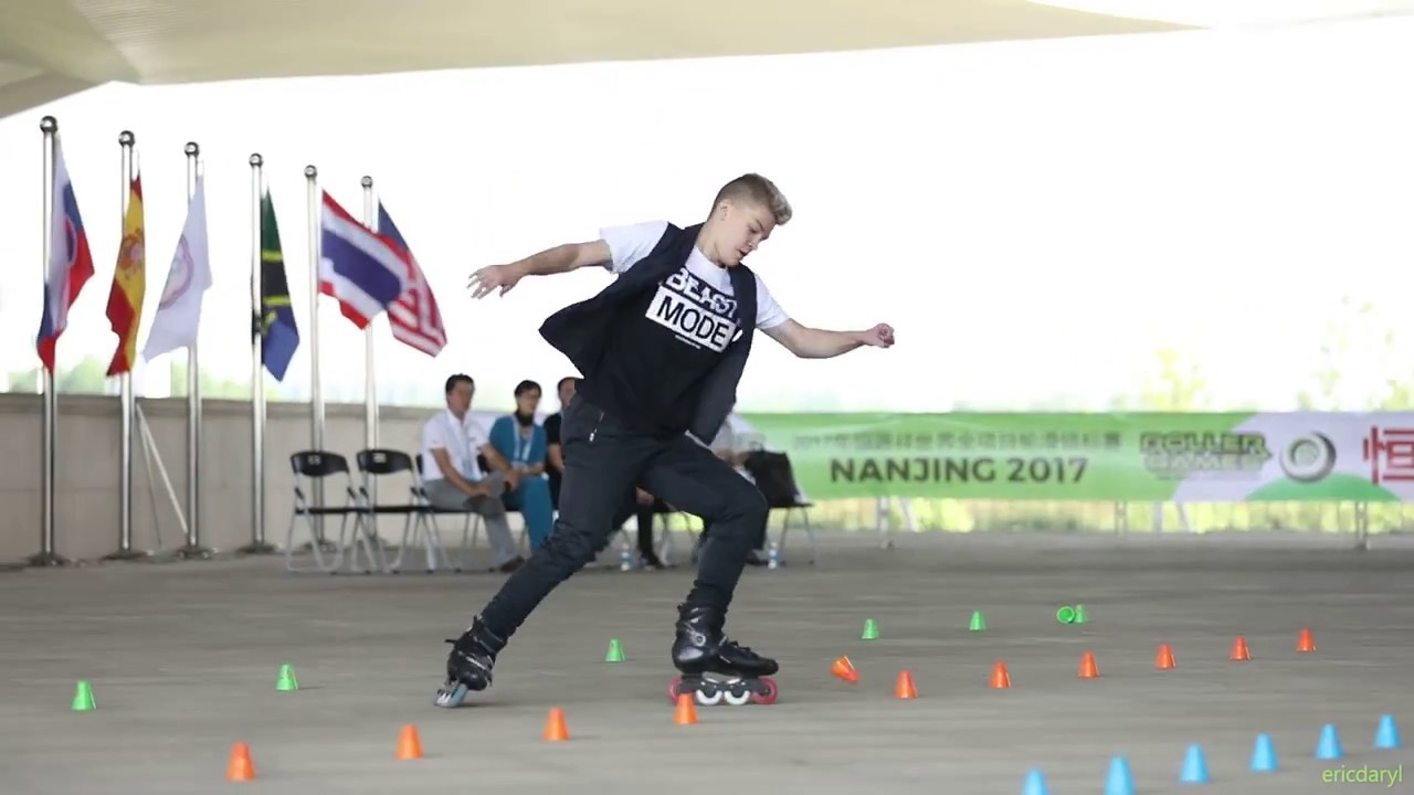 2017 Roller Games，Senior Men Classic Slalom 8th，Sergey Timchenko ...