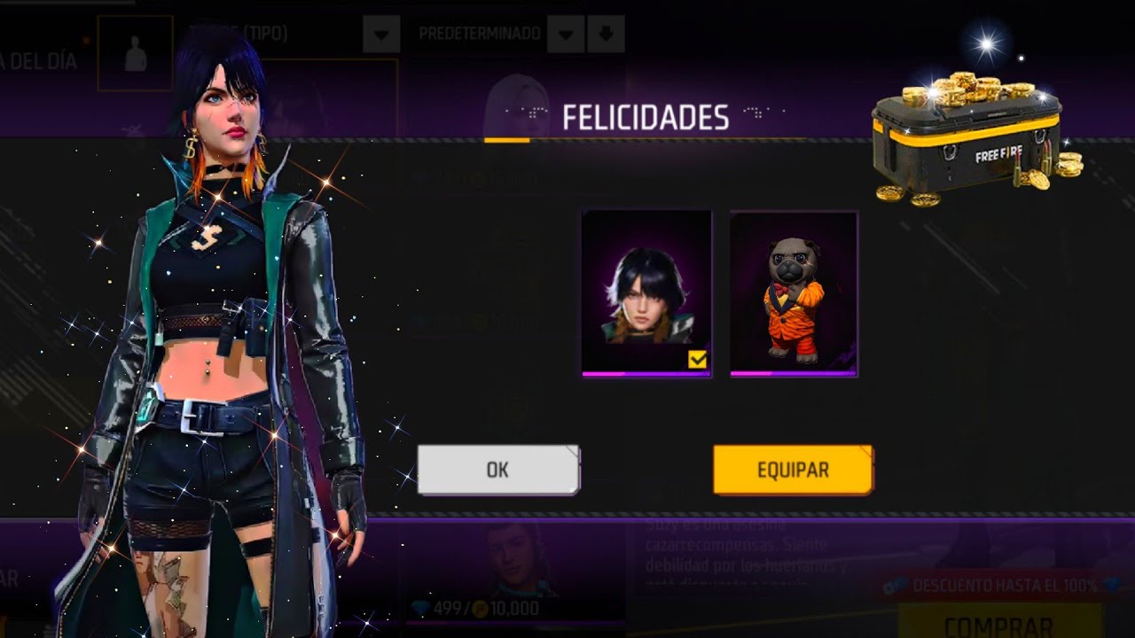 GARENA REGALA NUEVA PERSONAJE SUZY NUEVO EVENTO GUERREROS DE LA ESPADA ...