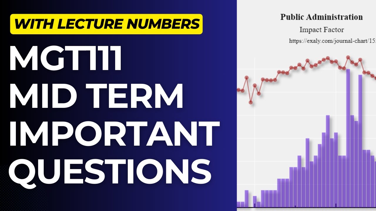 MGT111 Midterm Important Questions[With Lecture Numbers] - YouTube