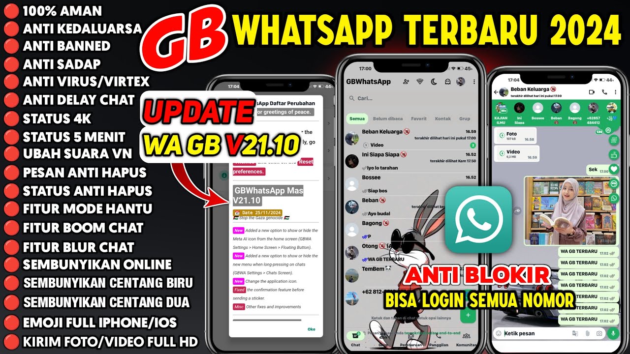 WA GB TERBARU 2024 || GB WHATSAPP TERBARU 2024 || Wa Mod Terbaru 2024 ...