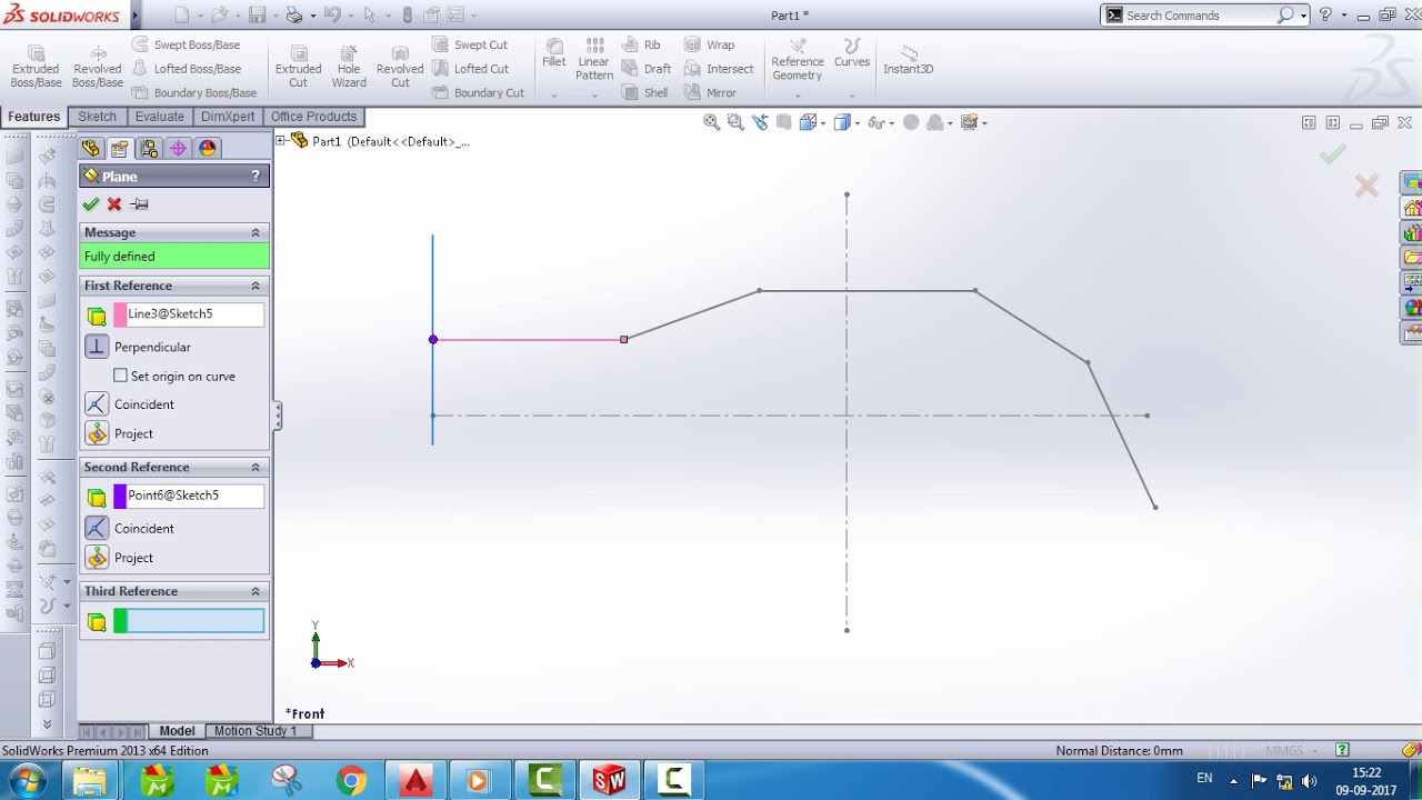 Solidworks Surface Tutorial.....How To Use Sweep Tool In Surface. - YouTube