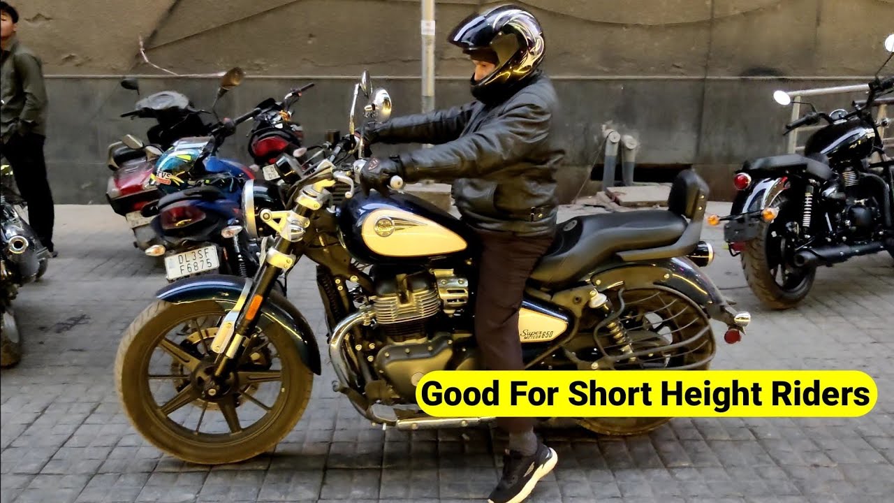 Dad Checking out Super Meteor 650 ️ Best for Short Riders - YouTube