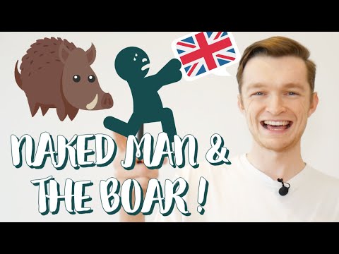 The Naked Man & The Boar! 🐗 - LEARN ENGLISH BY LISTENING! 🎧  - Beginner