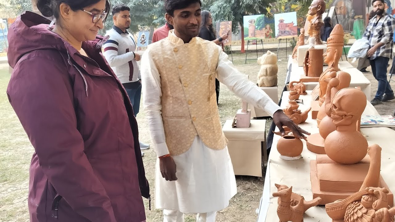 my art display ( terracotta work)25 January foundation day (college of ...