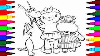 Doc Mcstuffins Hallie Coloring Pages