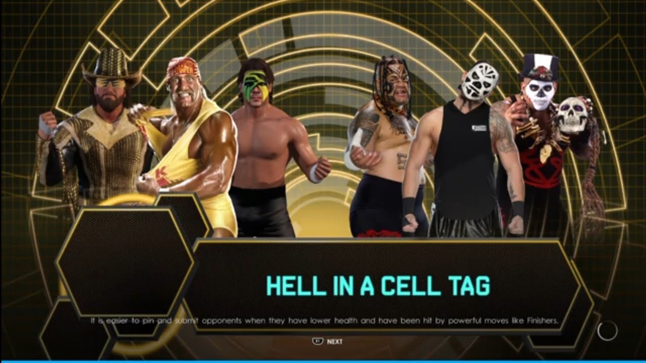 War Games Team Hogan vs The Dungeon of Doom. Fall Brawl 95 WWE 2K22 ...