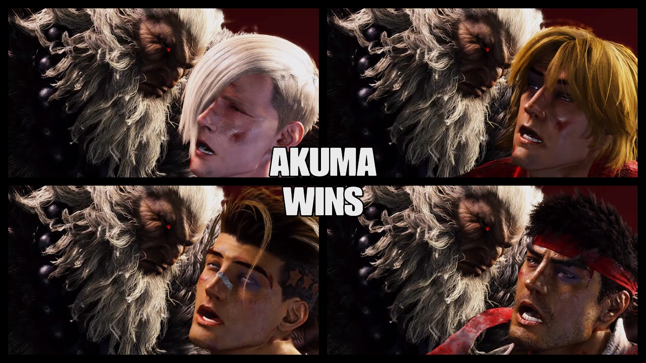SF6: Akuma's Win Pose with All Characters + DLC/Outfits (Requested ...