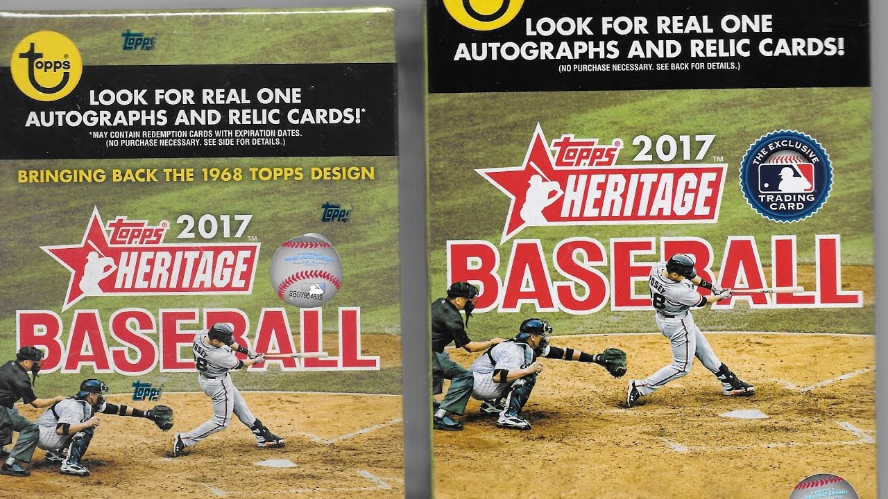 2017 Topps Heritage Baseball Retail Sampling Break / Blaster & Hanger ...