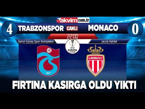Trabzonspor - Monaco (4-0) Maç Özeti | UEFA Avrupa Ligi #trabzonspor