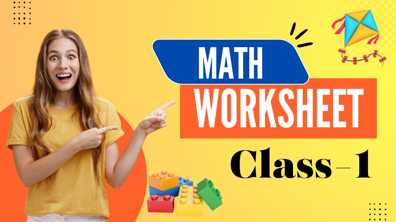 kg 1 class math | class 1 math | Class 1 math question paper | Class 1 ...