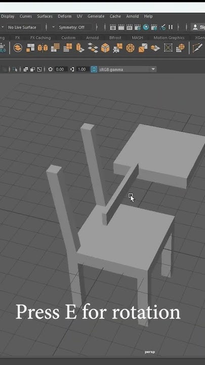 3d Maya modeling 2023- How to create chair in 3d Maya #3d #3dmaya #3dmodeling - YouTube
