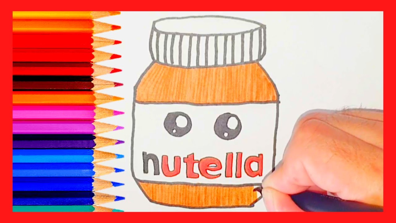 NUTELLA HOW TO DRAW NUTELLA KAWAII STEP BY STEP. COMO DESENHAR NUTELLA ...