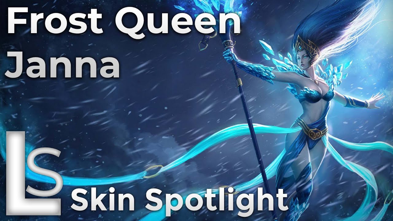 Frost Queen Janna - Skin Spotlight - League of Legends - YouTube