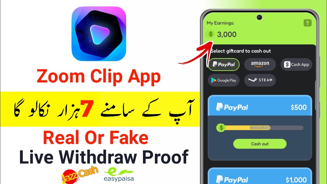 ZoomClip Real or Fake | Zoom ClipWithdrawal | ZoomClip Payment Proof ...