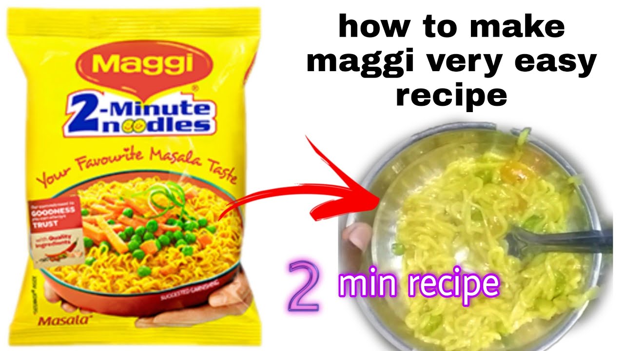 Maggi recipe village style ll how to make maggi very easy recipe 2 min ...