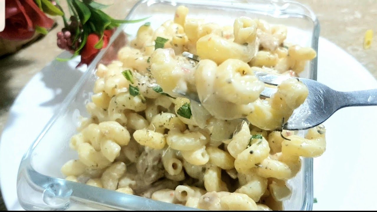 White Sauce Chicken Pasta Recipe /Creamy and Cheesy white sauce pasta ...
