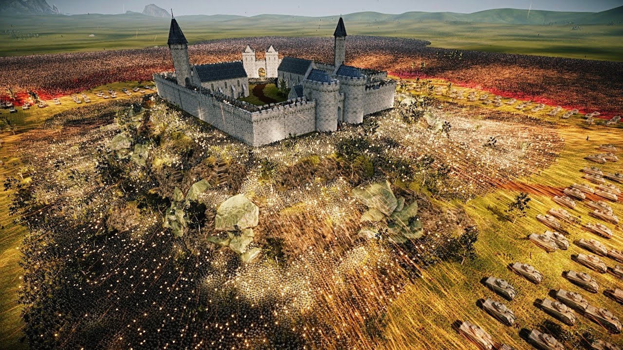 40,000 US Soldiers Defend Castle From 1.6 Million Orcs | Ultimate Epic ...