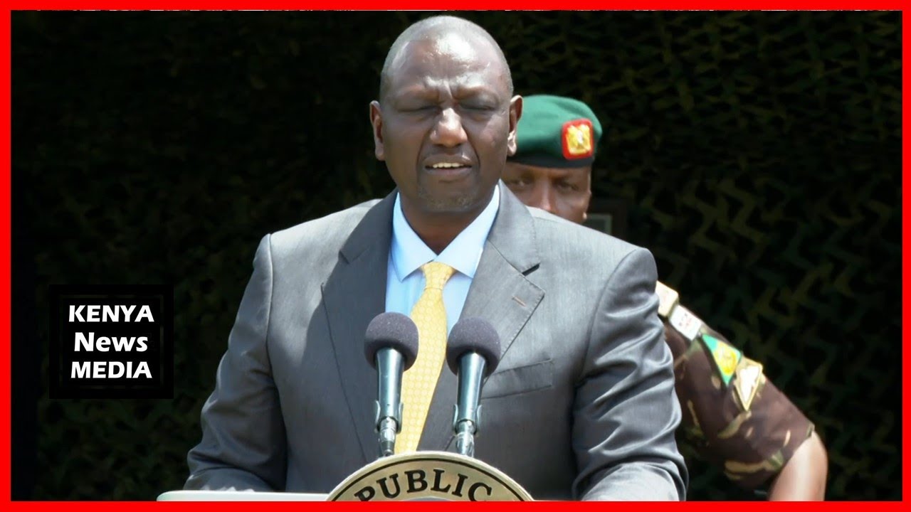 President Ruto's Prayer at KDF contingent flag off to the Mission in ...