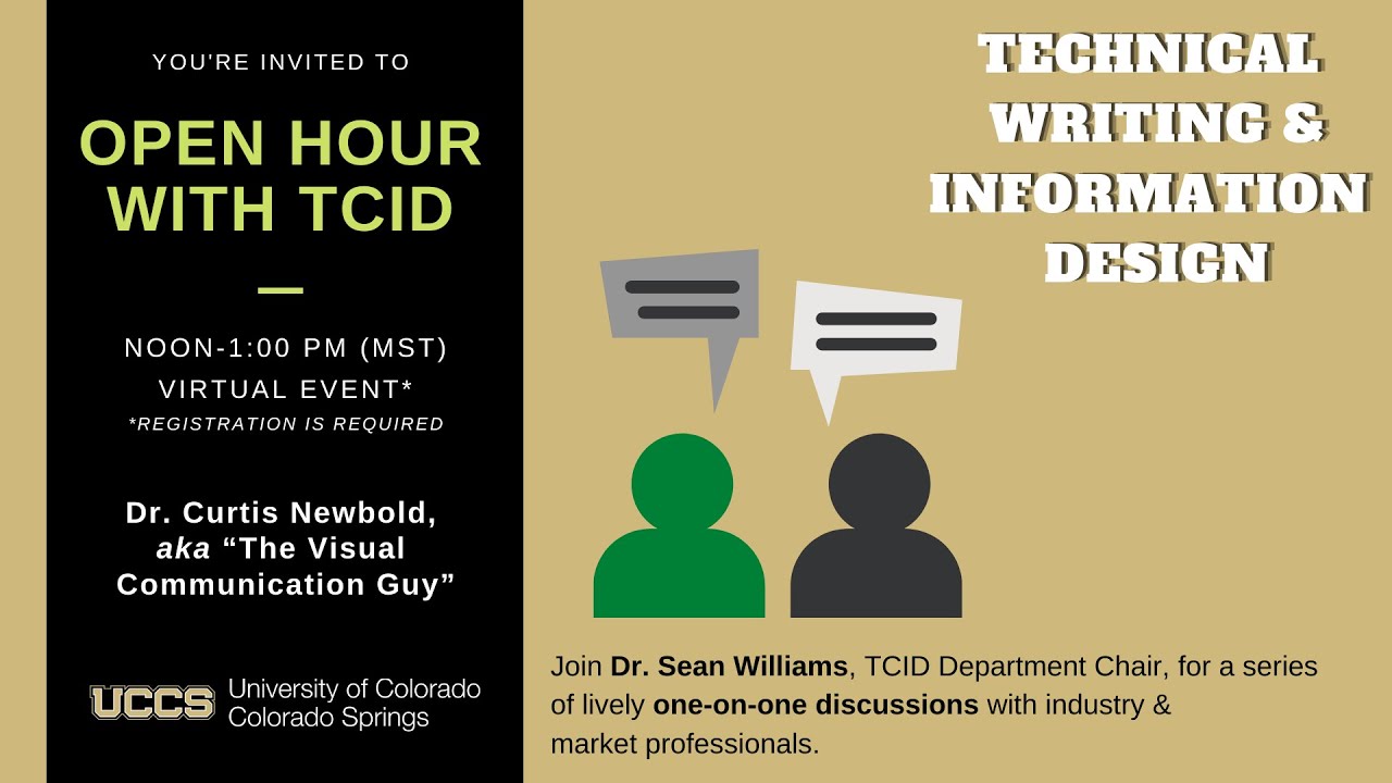 TCID Open Hour, with Dr. Curtis Newbold, “The Visual Communication Guy ...
