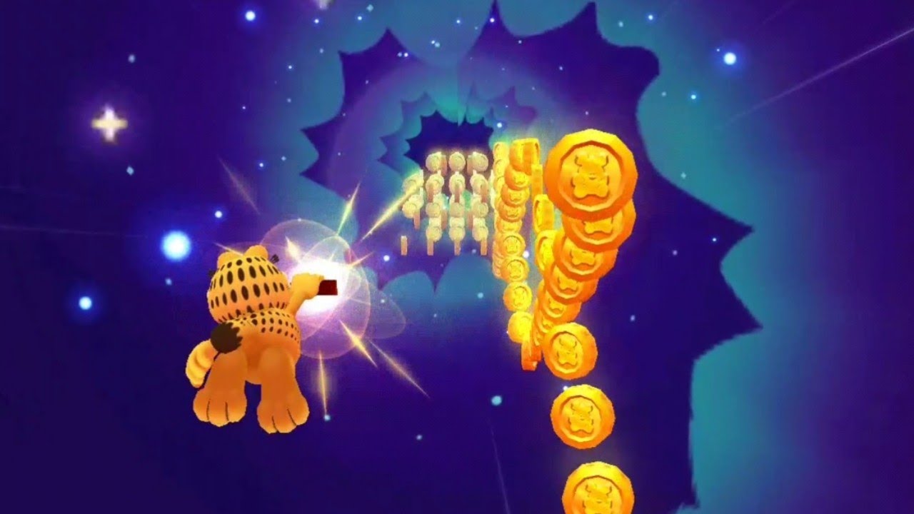 Garfield Rush Run Game First Play - YouTube