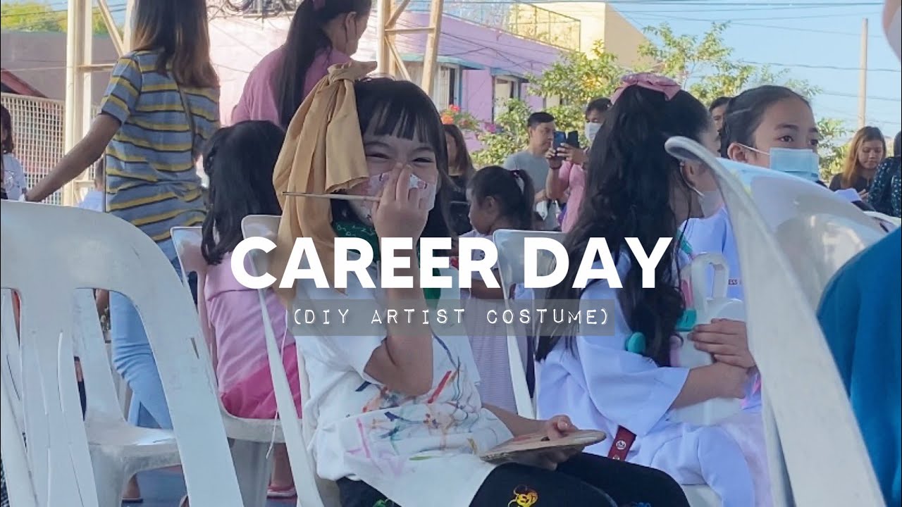 Mini Vlog: Career Day (DIY artist Costume!) - YouTube