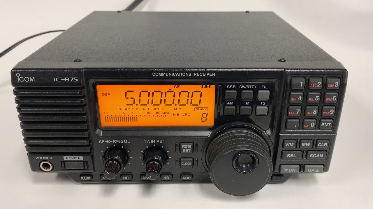 ICOM IC-R75 Receiver - YouTube