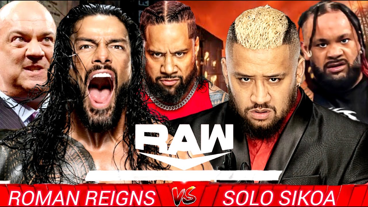 Roman Reigns Vs Solo Sikoa Wwe Raw Full Match Wwe2k24 Youtube