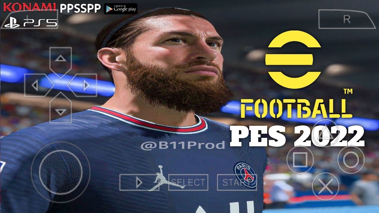Download efootball Pes 2022 ppsspp English lite 300mb android new ...