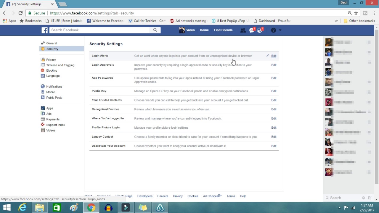 How to Make your Facebook Account Secure , Login Security Instructions ...