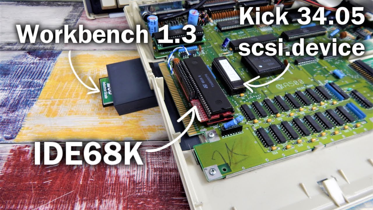 Building an IDE68K then patching Kickstart 34.05 (1.3) to boot ...