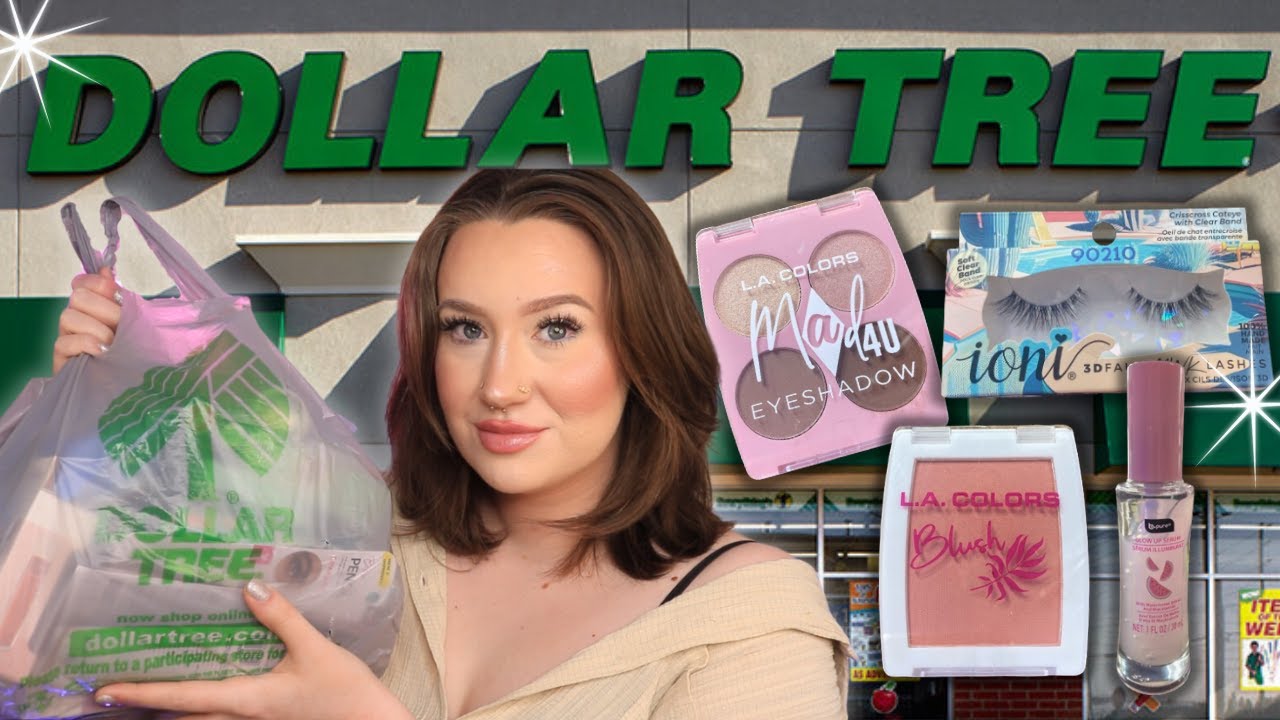 HUGE Dollar Tree Beauty Haul | Swatches & First Impression - YouTube