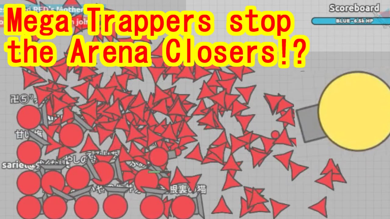 diep.io 】I tried to stop the Arena Closer!! (Part3) Mega Trapper Team ...
