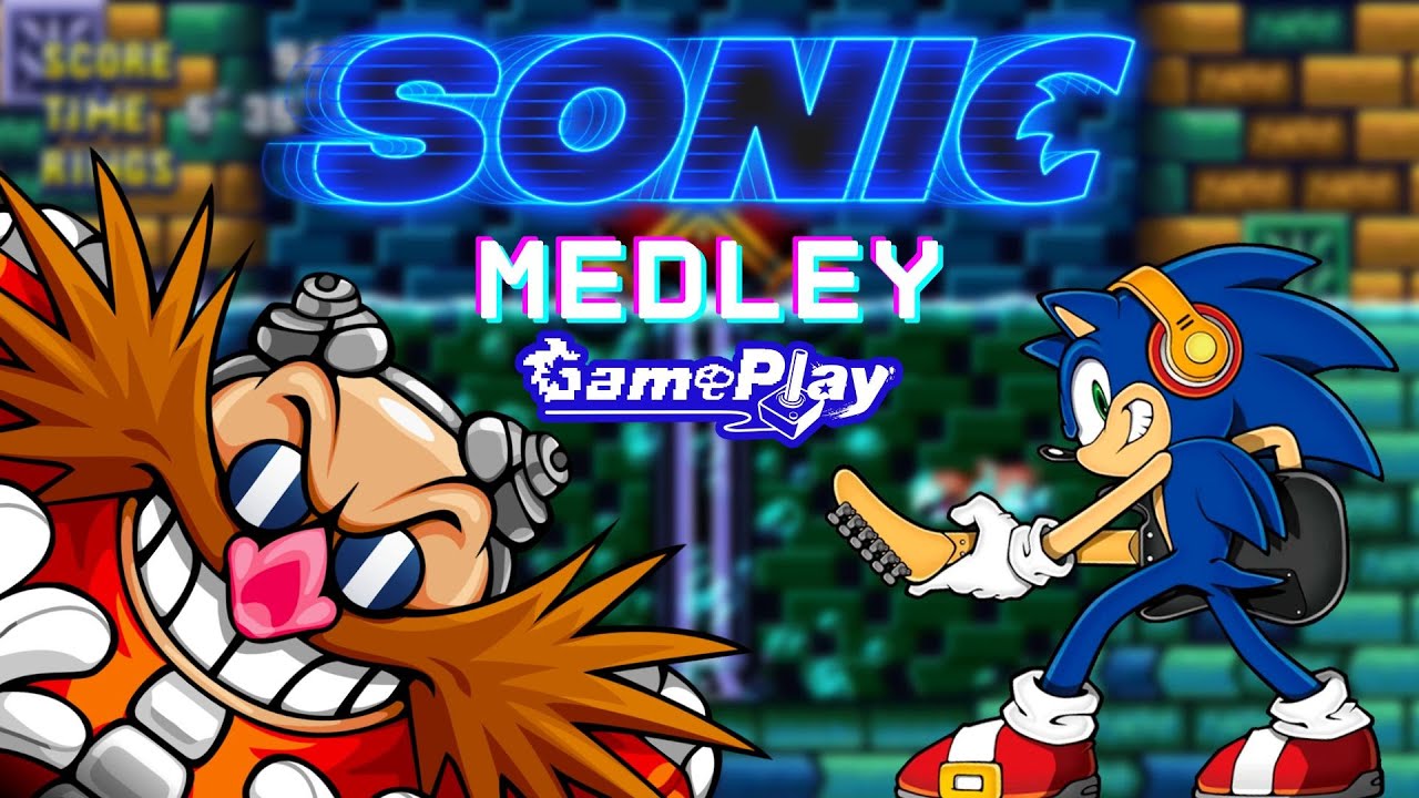 THE ULTIMATE SONIC THE HEDGEHOG MEDLEY - BANDA GAMEPLAY - YouTube
