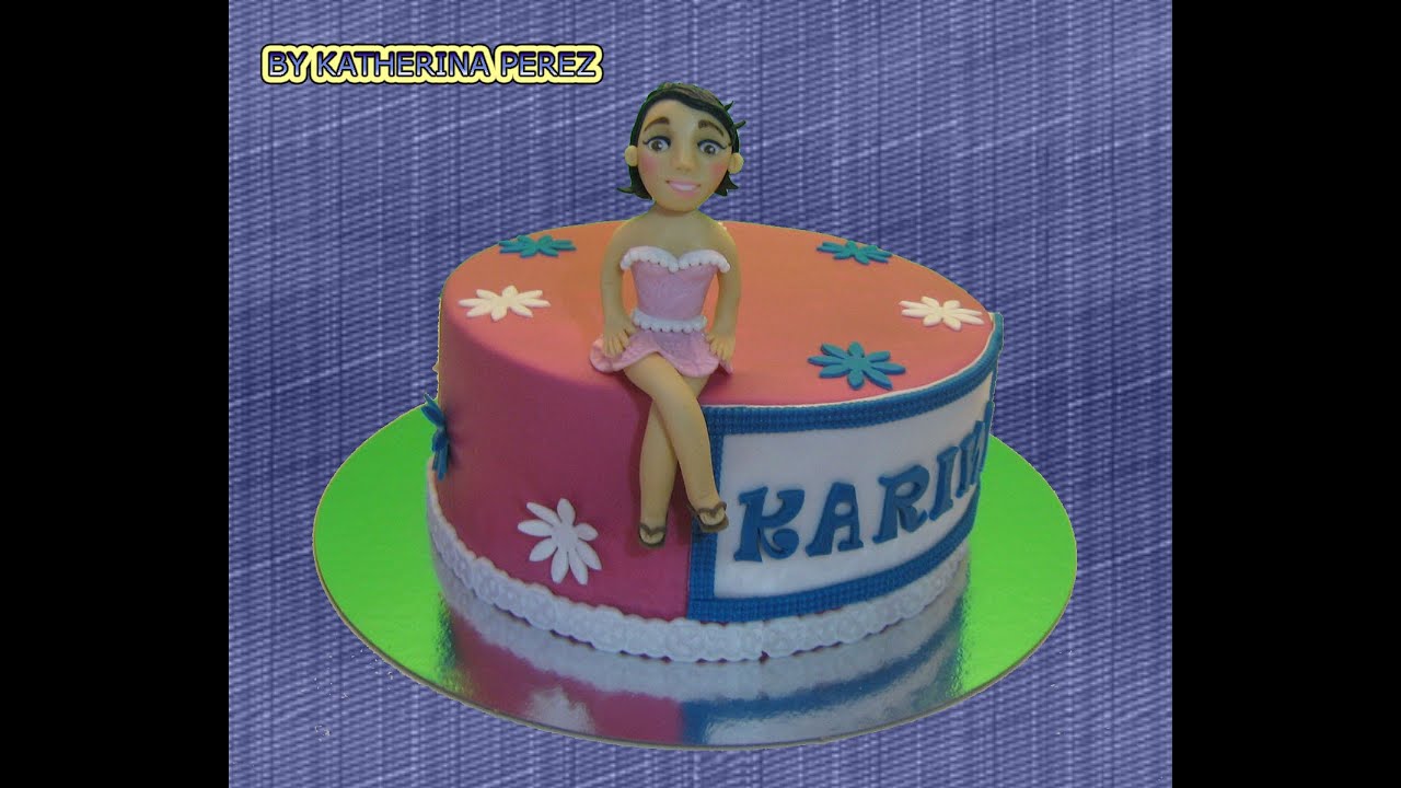 TORTA DE MUJER PERSONALIZADA/ CUSTOM GIRL CAKE - YouTube