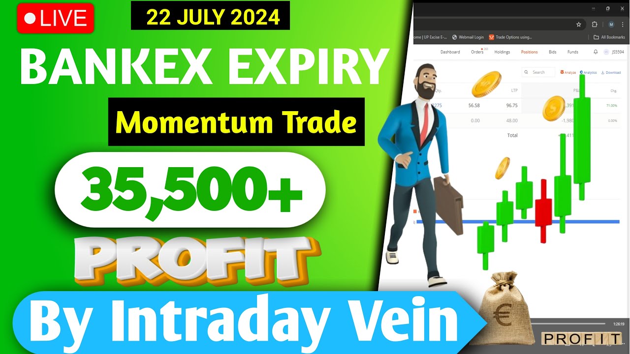 Banknifty Live Trading | Bankex Profit 35.5K+ | 22-07-2024 - YouTube