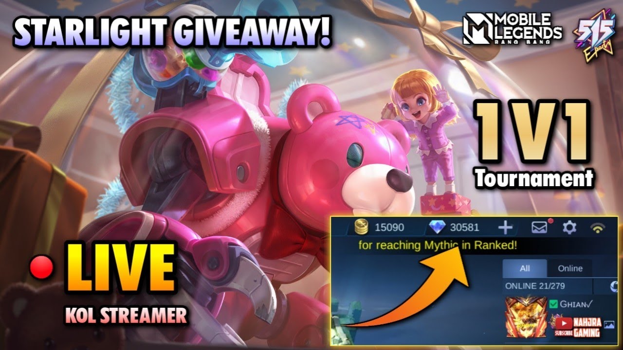🔴 JUNE STARLIGHT GIVEAWAY! [1v1 Tournament] | Nahjra Gaming is Live ...