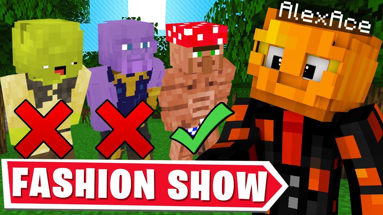 I HOSTED A MINECRAFT FASHION SHOW.. - YouTube