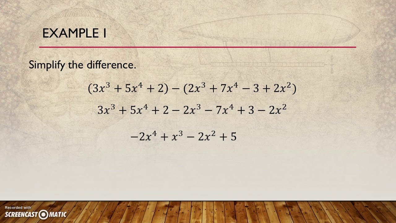 P 4 Polynomials - YouTube