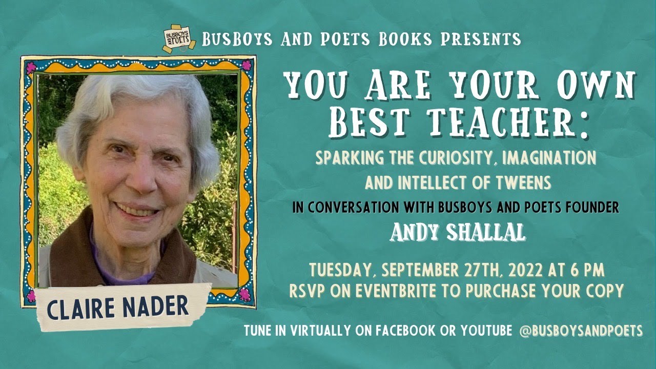Busboys and Poets Books Presents YOU ARE YOUR OWN BEST TEACHER - YouTube