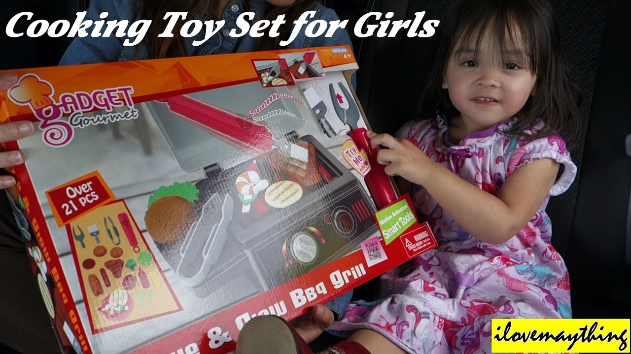 Kitchen Cooking Toy Set for Girls: Gadget Gourmet - Sizzle & Glow Bbq ...