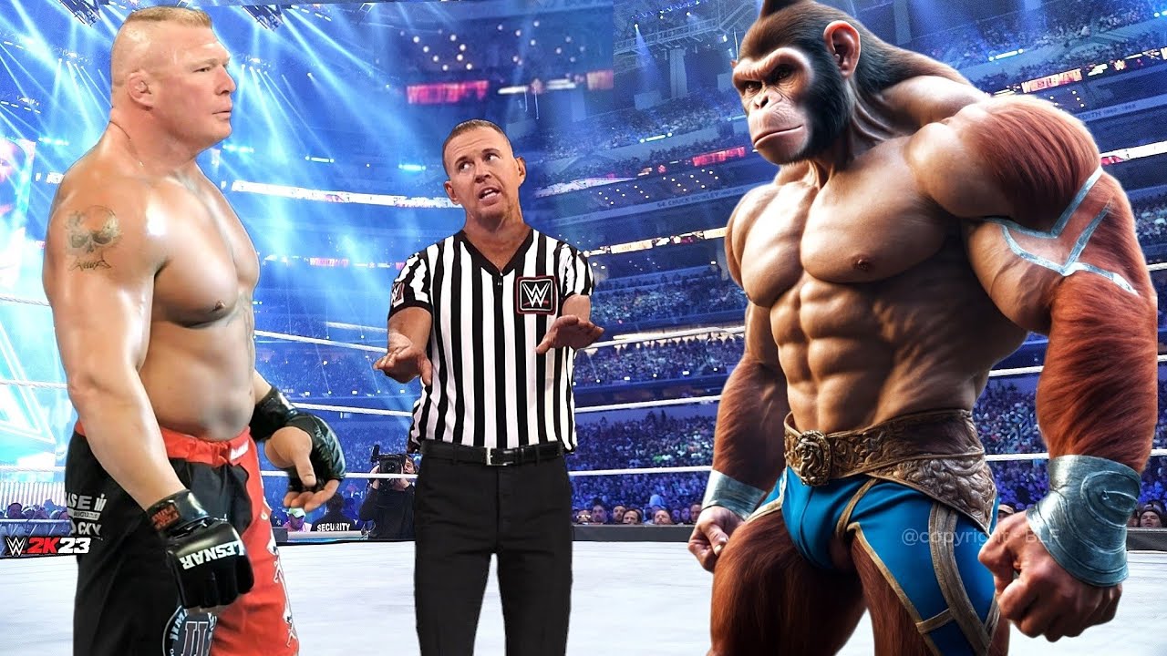 FULL SEGMENT - Brock Lesnar vs Muscle Monkey | Iron Man Match 2024 ...