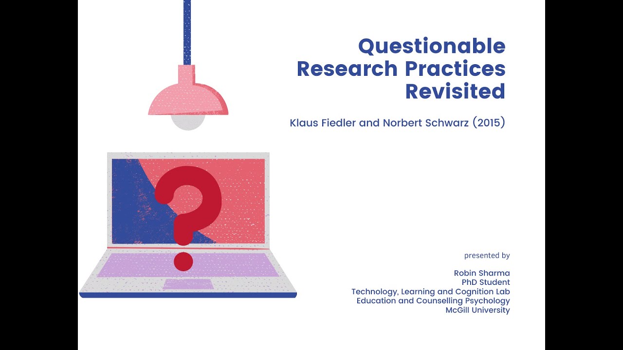 Questionable Research Practices in Behavioral Science | Revisiting a ...