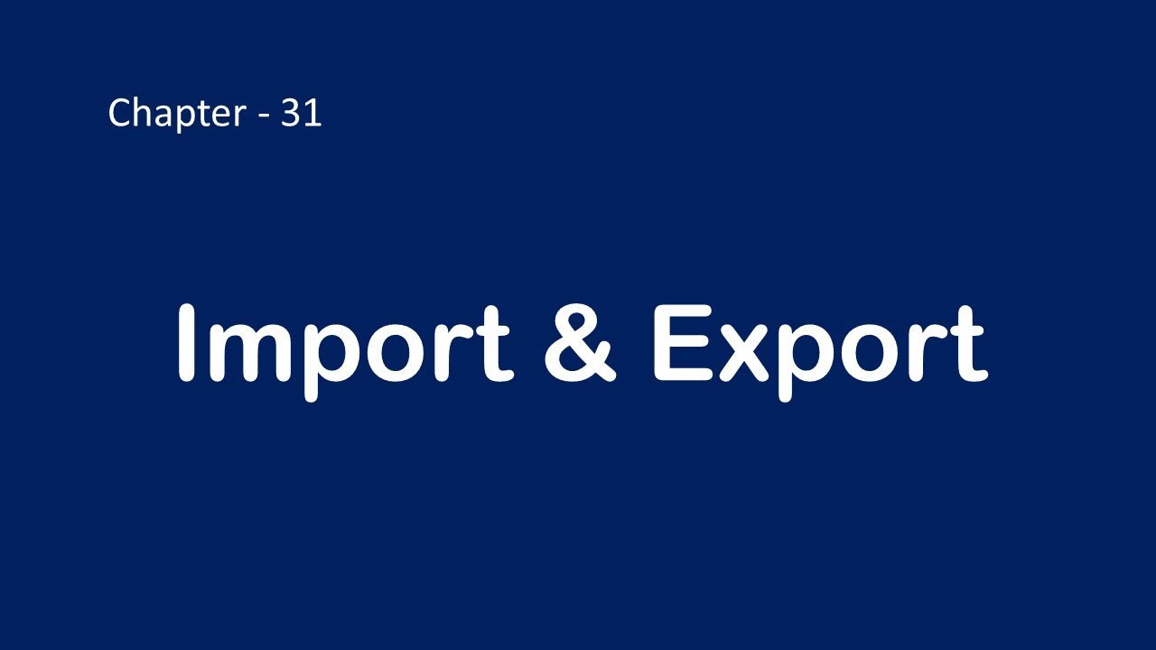 31 | How to Import Export Data in Tally Prime - YouTube