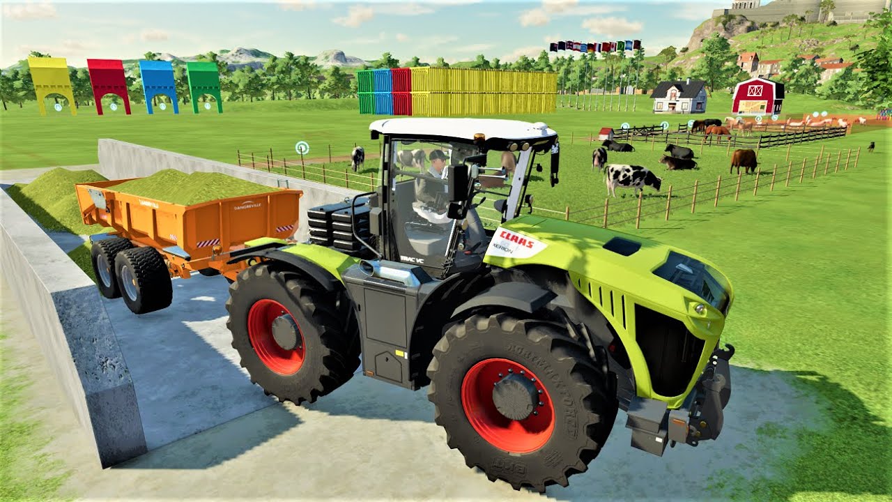 CORN HARVEST WITH GIANT FARM MACHINES ! BIG TRACTOR & LOADER ! Farming ...