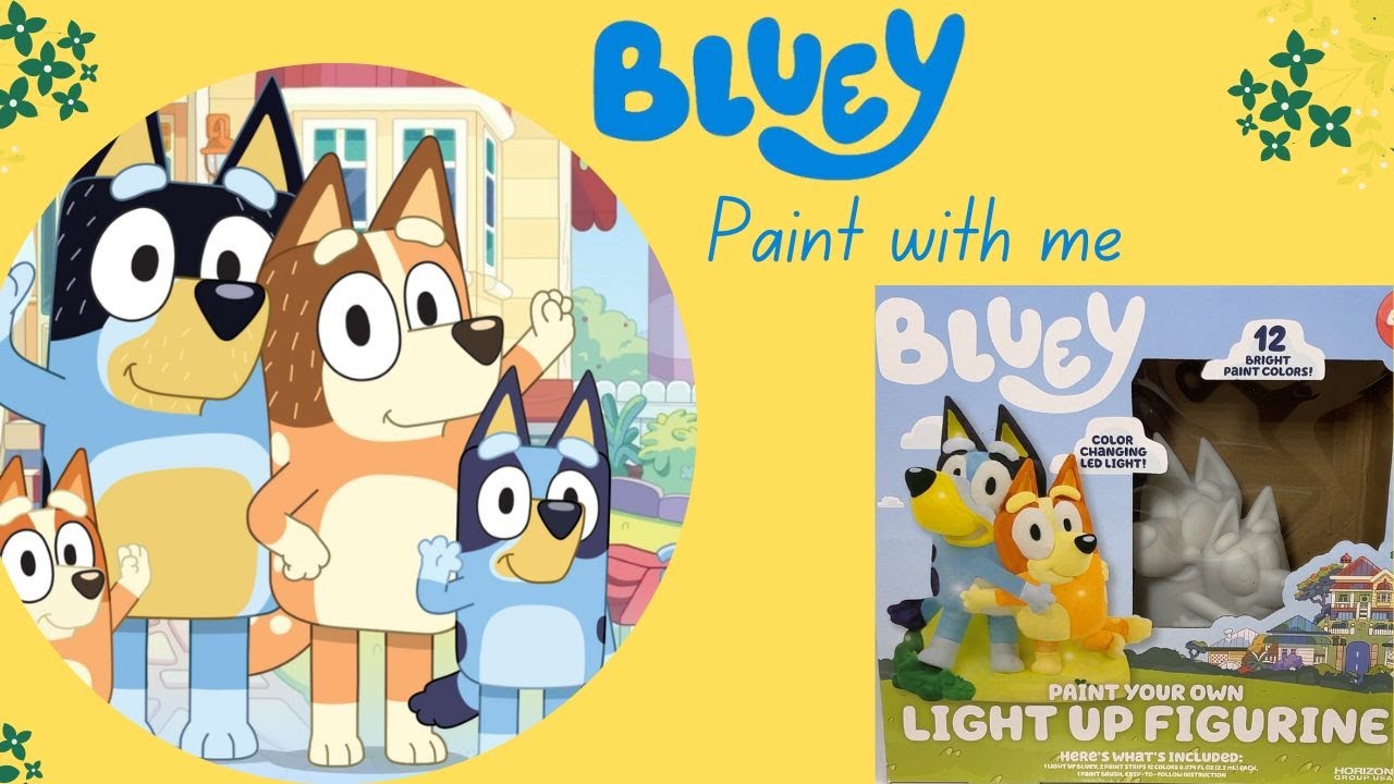Bluey & Bingo - Paint Your Own Light-Up Figurine! - YouTube