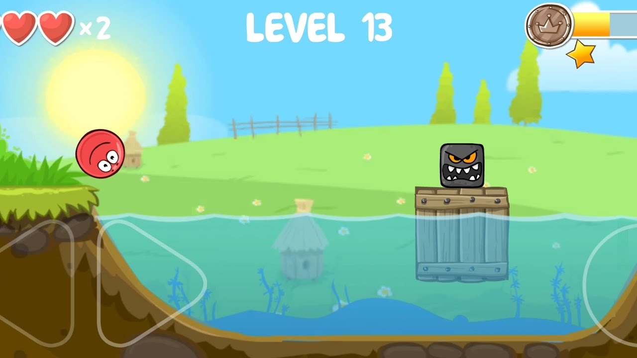 Red ball | Noob gaming with jumping red ball | red ball game level 13 ...