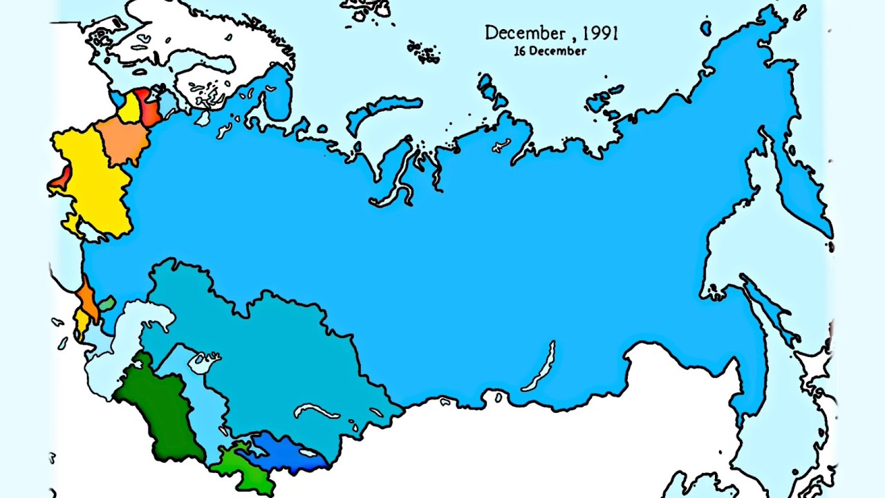 Breakup of The USSR | Mapping - YouTube
