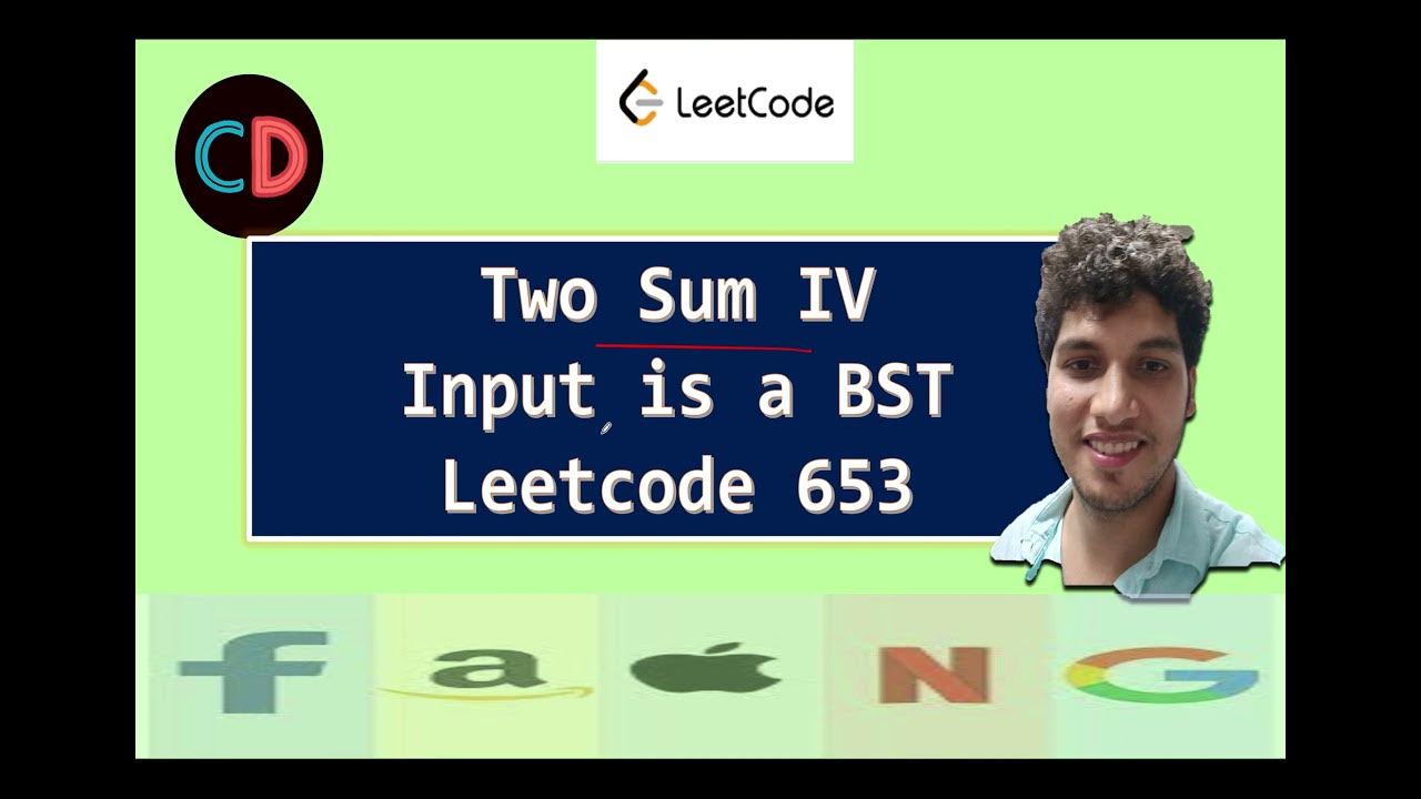Two Sum IV - Input is a BST | Leetcode 653 | Live coding session - YouTube