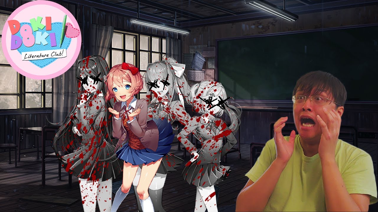 WHEN DOES THE SCARY START?! || Let's Play Doki Doki Literature Club #2 ...